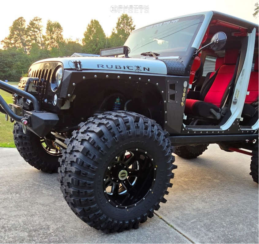 2007 Jeep Wrangler with 20x14 -76 American Offroad Renegade and 43/15R20 Mickey Thompson Baja ...
