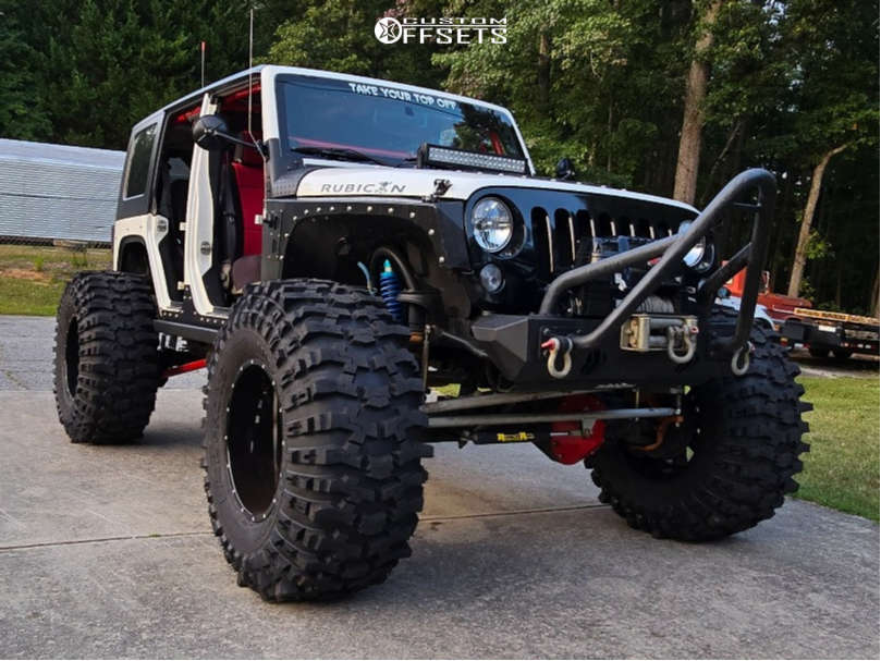 2007 Jeep Wrangler with 20x14 -76 American Offroad Renegade and 43 ...