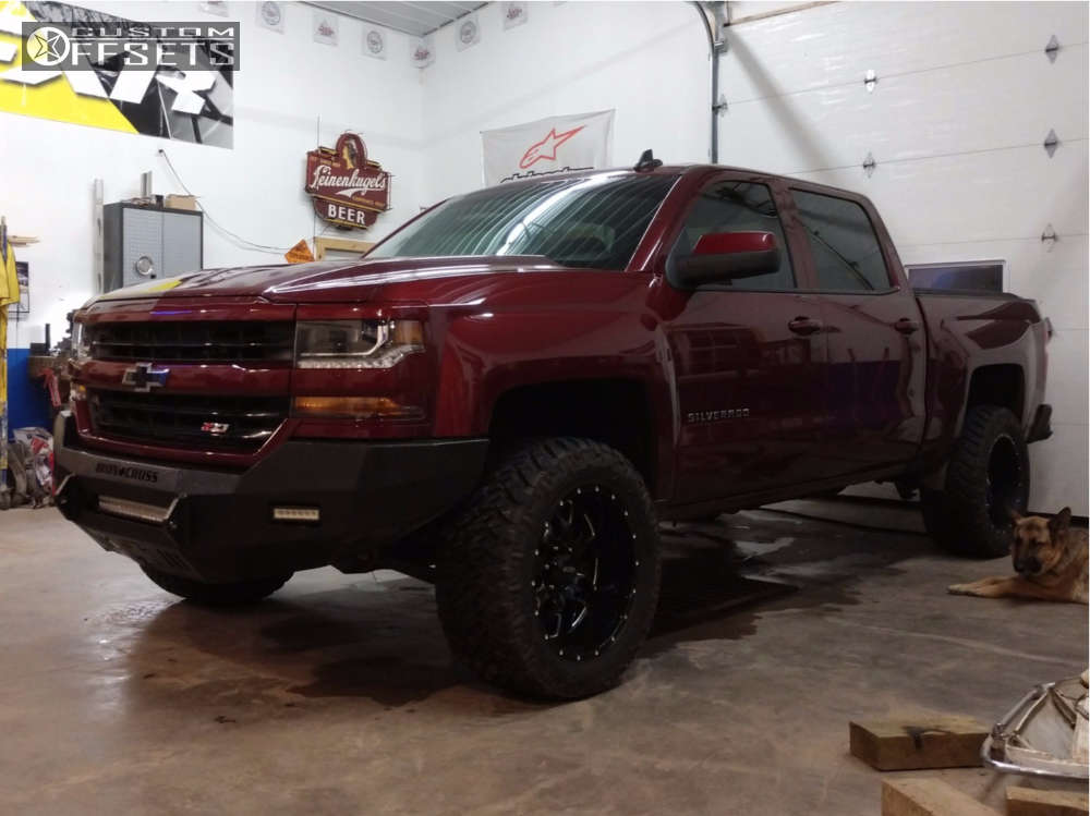 2016 Chevrolet Silverado 1500 with 20x10 -25 Ultra Hunter and 33/12 ...