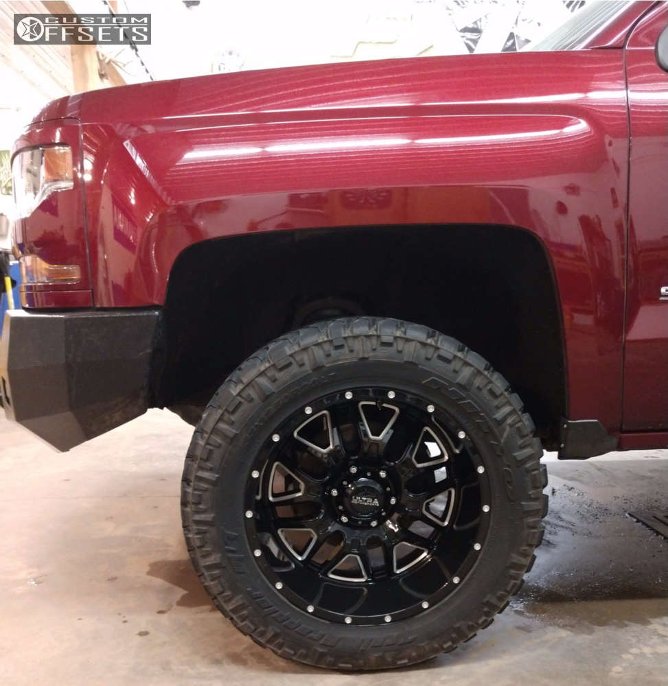 2016 Chevrolet Silverado 1500 with 20x10 -25 Ultra Hunter and 33/12 ...