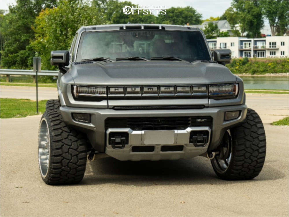 2024 GMC Hummer EV Pickup with 26x16 -101 ARKON FORGED Miami and 35/16 ...