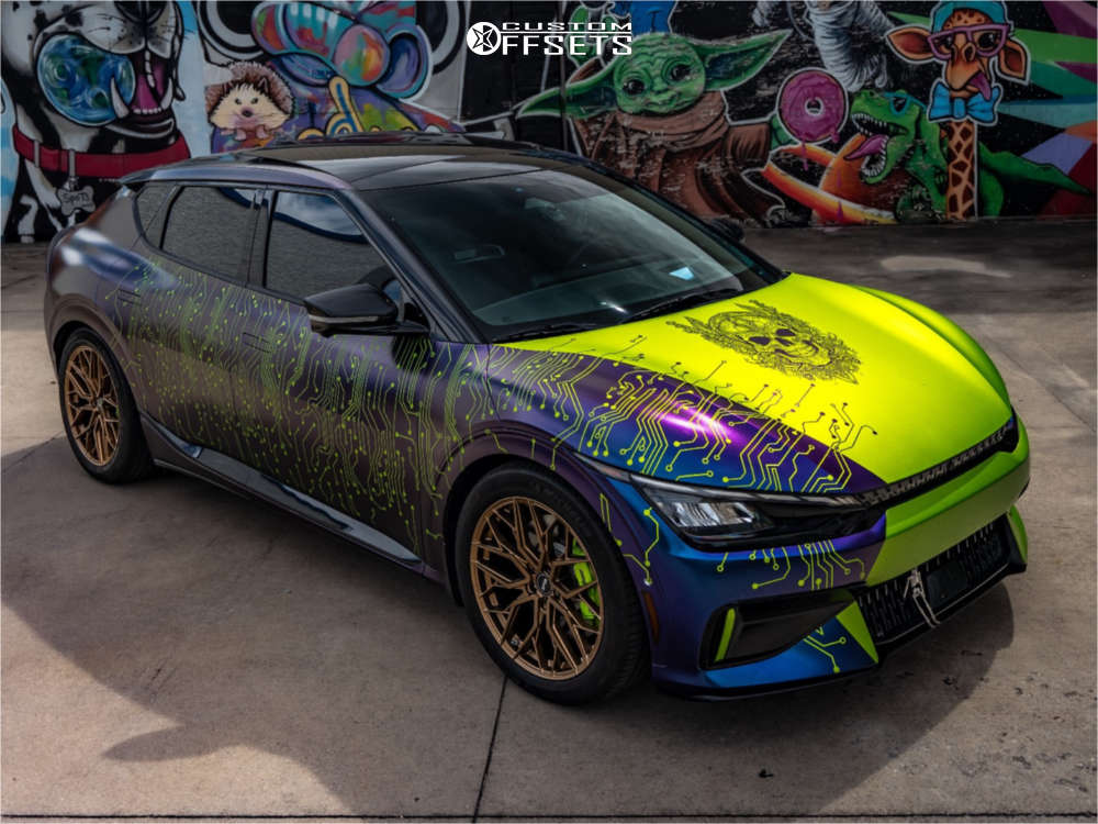 2023 Kia EV6 with 20x9 35 F1R Fs3 and 255/45R20 Michelin Latitude Sport ...