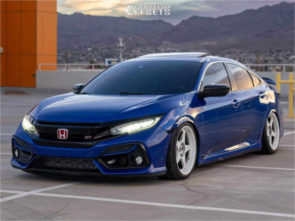 2020 Honda Civic with 18x9.5 35 AVID1 Av42 and 255/35R18 Vercelli Strada Ii and Coilovers ...