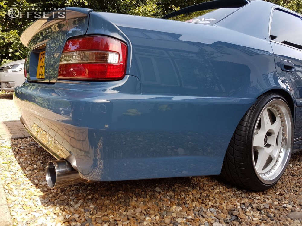 1997 Toyota Chaser with 18x9.5 18 Work Amkread Am1 and 225/40R18 Falken ...