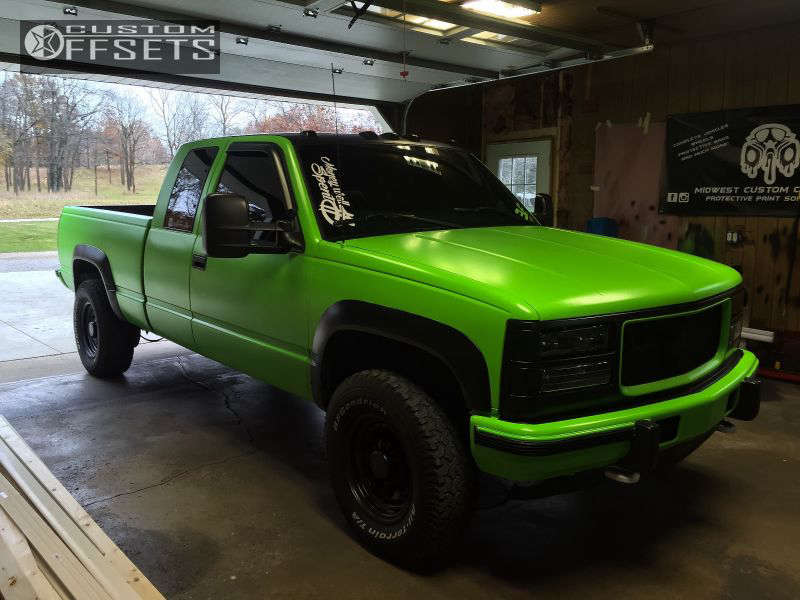 1997 Chevrolet K2500 with 16x8 -6 US Wheel 97 Series and 265/75R16 ...
