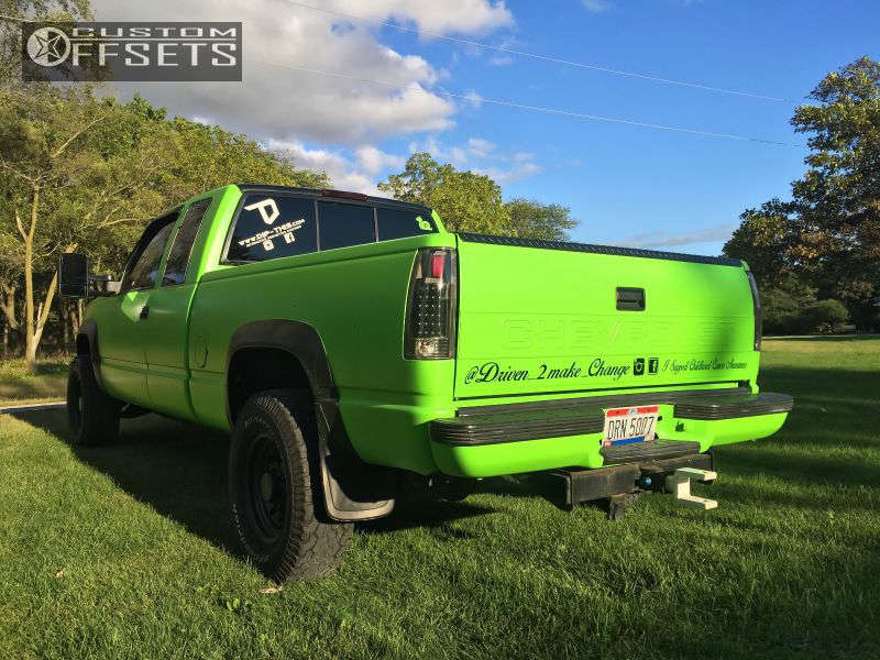 1997 Chevrolet K2500 with 16x8 -6 US Wheel 97 Series and 265/75R16 ...