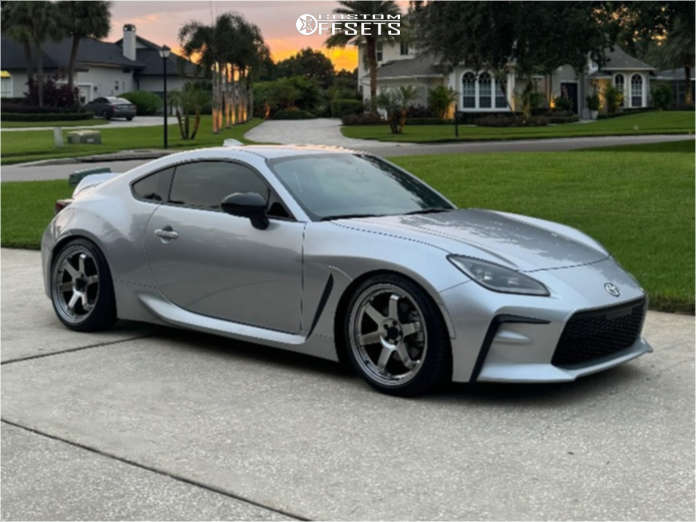 2024 Toyota GR86 with 18x8.5 35 AVID1 Av6 and 215/40R18 Michelin Pilot Sport 4 S and Coilovers ...