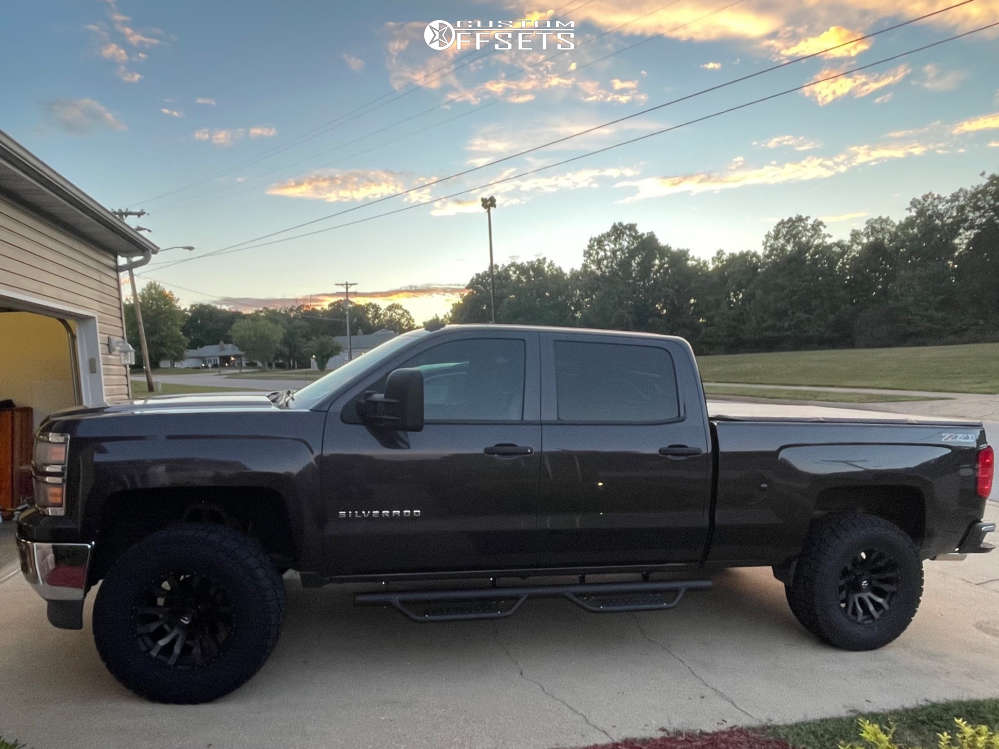 2014 Chevrolet Silverado 1500 with 18x9 -12 Fuel Blitz and 35/12.5R18 ...