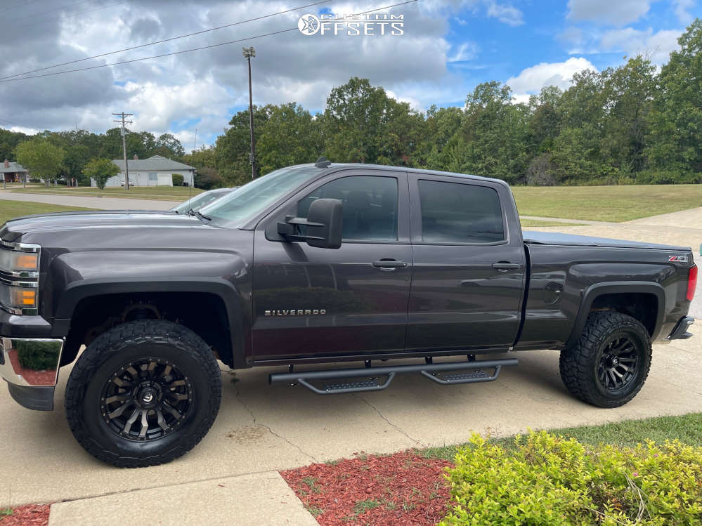 2014 Chevrolet Silverado 1500 with 18x9 -12 Fuel Blitz and 35/12.5R18 Gladiator Xcomp Xt and ...