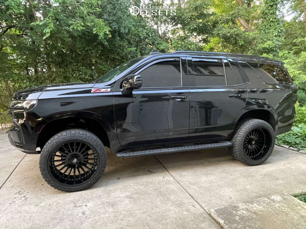 2022 Chevrolet Tahoe with 24x12 -44 GT Offroad Strike and 325/40R24 ...