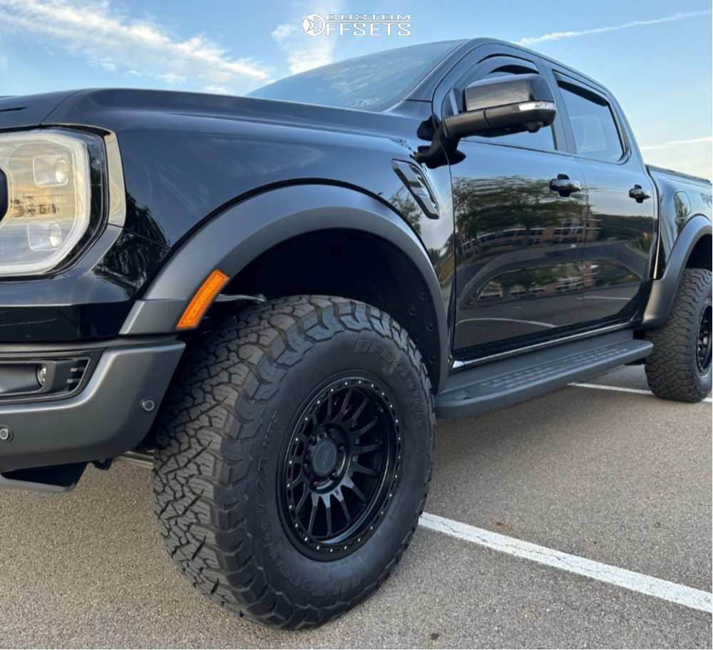 2024 Ford Ranger with 17x8.5 0 RRW Rr7-h Flow Form and 285/70R17 ...