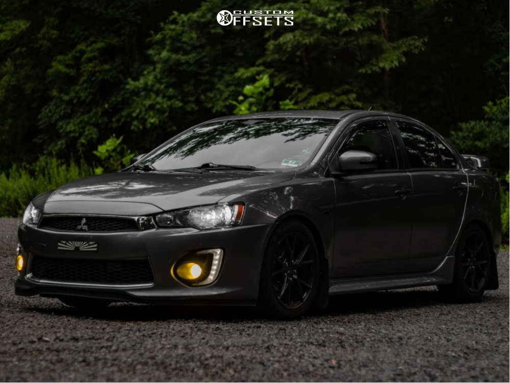 2017 Mitsubishi Lancer with 17x7.5 45 Enkei Phoenix and 215/50R17 ...