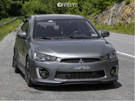 2017 Mitsubishi Lancer with 17x7.5 45 Enkei Phoenix and 215/50R17 ...