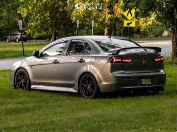 2017 Mitsubishi Lancer with 17x7.5 45 Enkei Phoenix and 215/50R17 ...