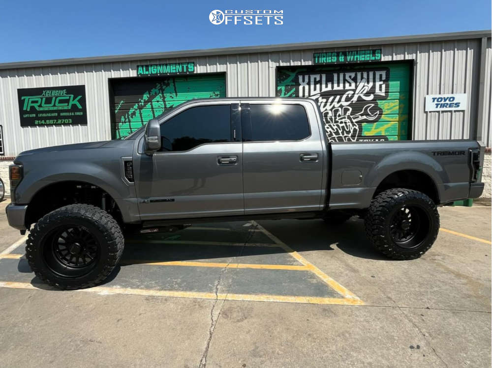 2021 Ford F-250 Super Duty with 22x12 -44 KG1 Forged Rays and 37/13 ...