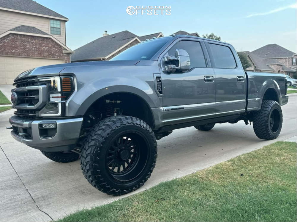 2021 Ford F-250 Super Duty with 22x12 -44 KG1 Forged Rays and 37/13 ...