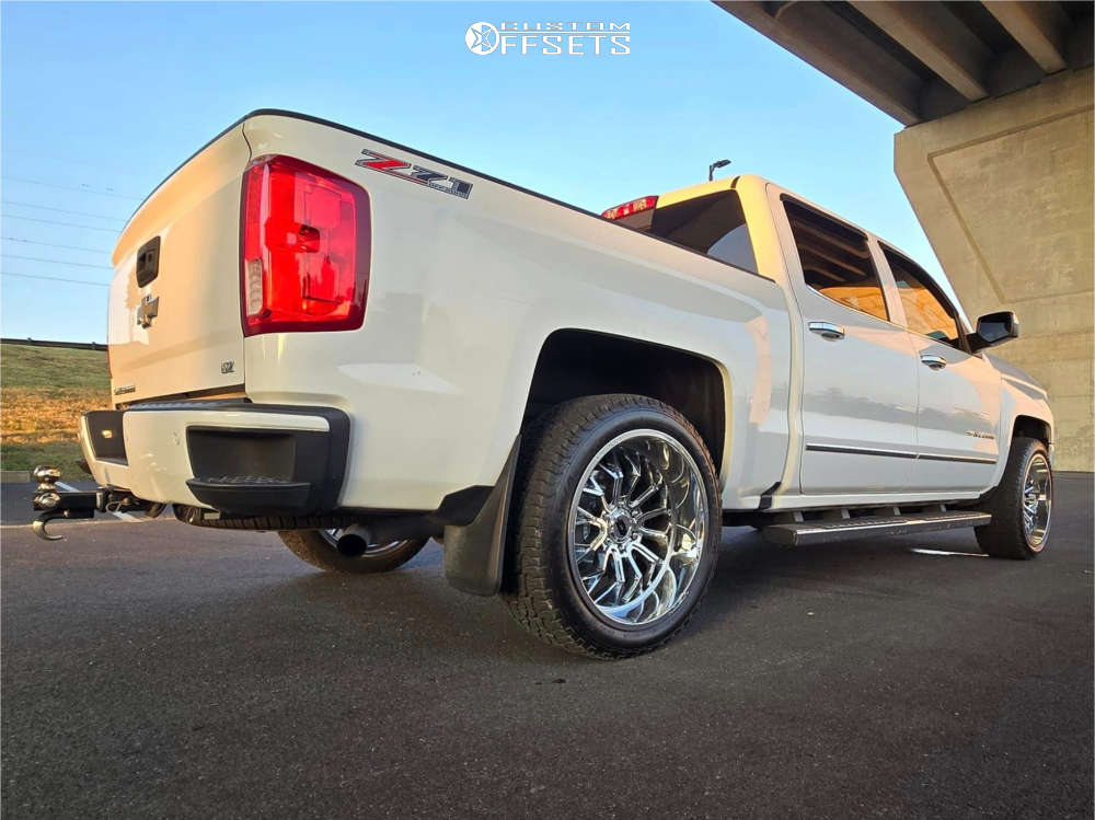 2017 Chevrolet Silverado 1500 with 22x10 -19 Vision Riot and 285/55R22 ...