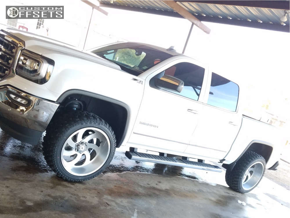 2017 GMC Sierra 1500 with 22x12 -44 Xtreme Force Xf1 and 33/12.5R22 ...