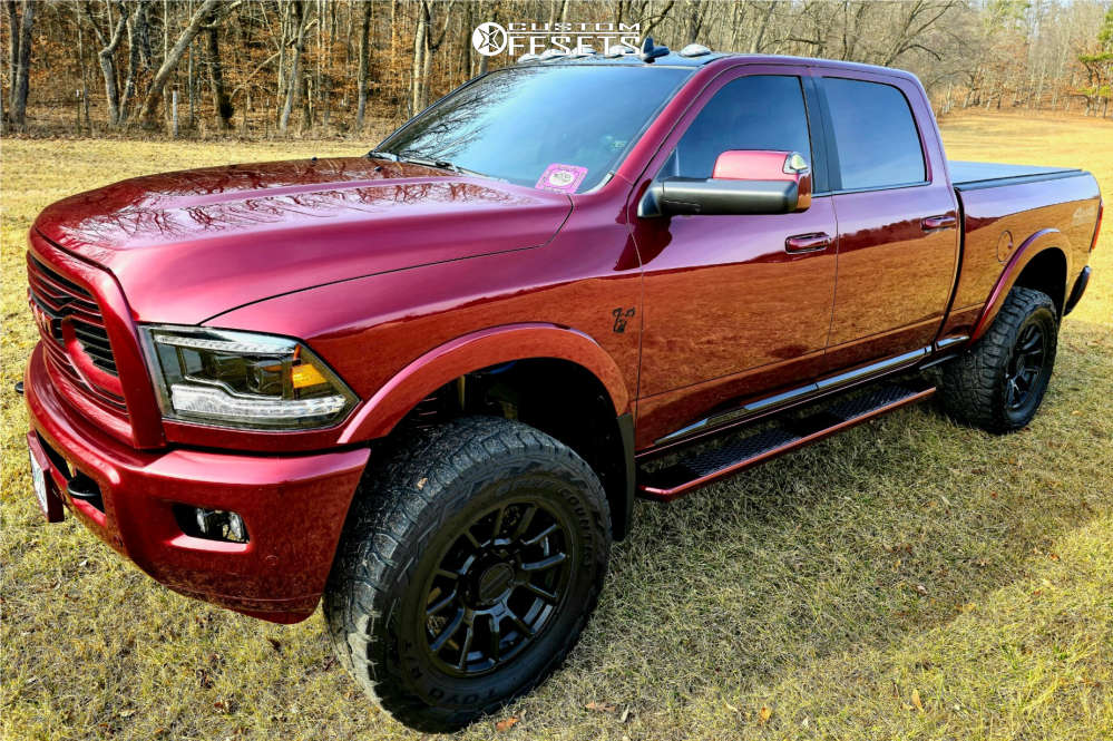 2018 Ram 2500 with 20x9 18 Raceline Gauge and 325/60R20 Toyo Tires Open ...