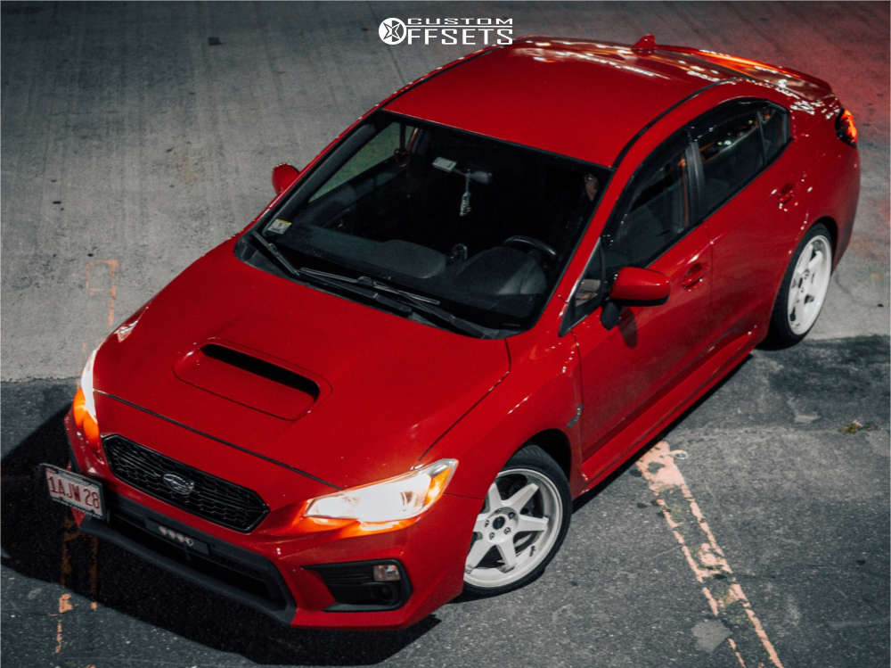 2018 Subaru WRX with 18x8.5 35 Vors Tr37 and 225/40R18 Summit Ultramax ...