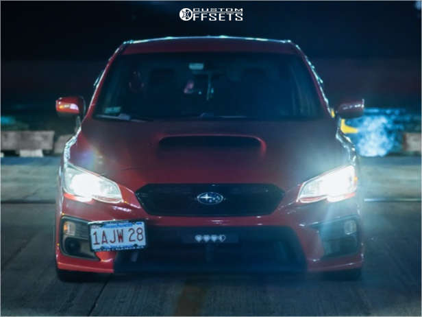 2018 Subaru WRX with 18x8.5 35 Vors Tr37 and 225/40R18 Summit Ultramax ...