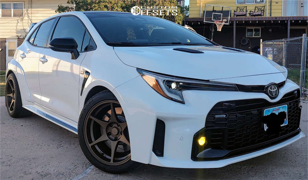 2024 Toyota GR Corolla with 18x9.5 22 Stage Wheels Knight and 255/40R18 ...