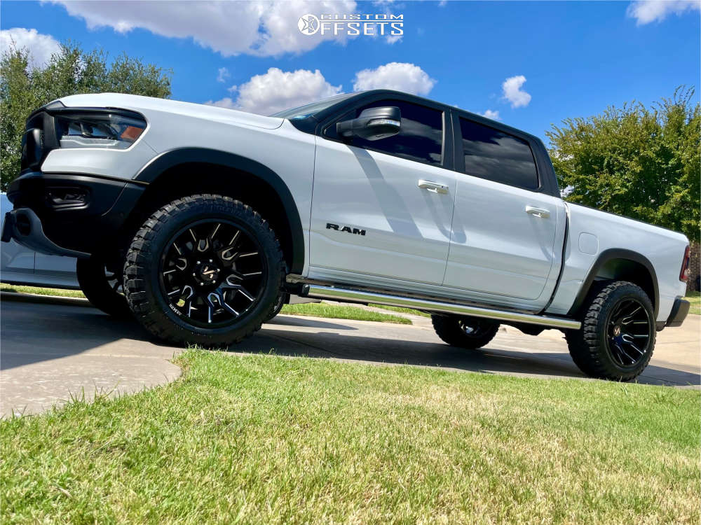 2021 Ram 1500 with 22x12 -51 ARKON OFF-ROAD Roosevelt and 35/12.5R22 ...