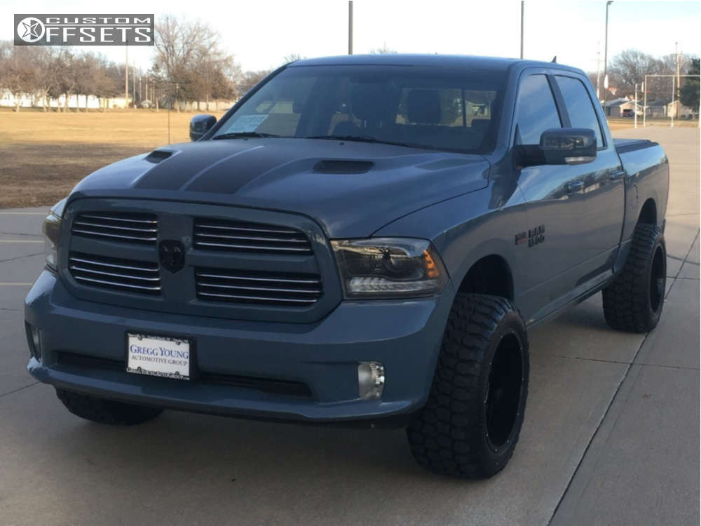2015 Ram 1500 with 20x12 -44 Xtreme Mudder XM-322 and 33/12.5R20 ...