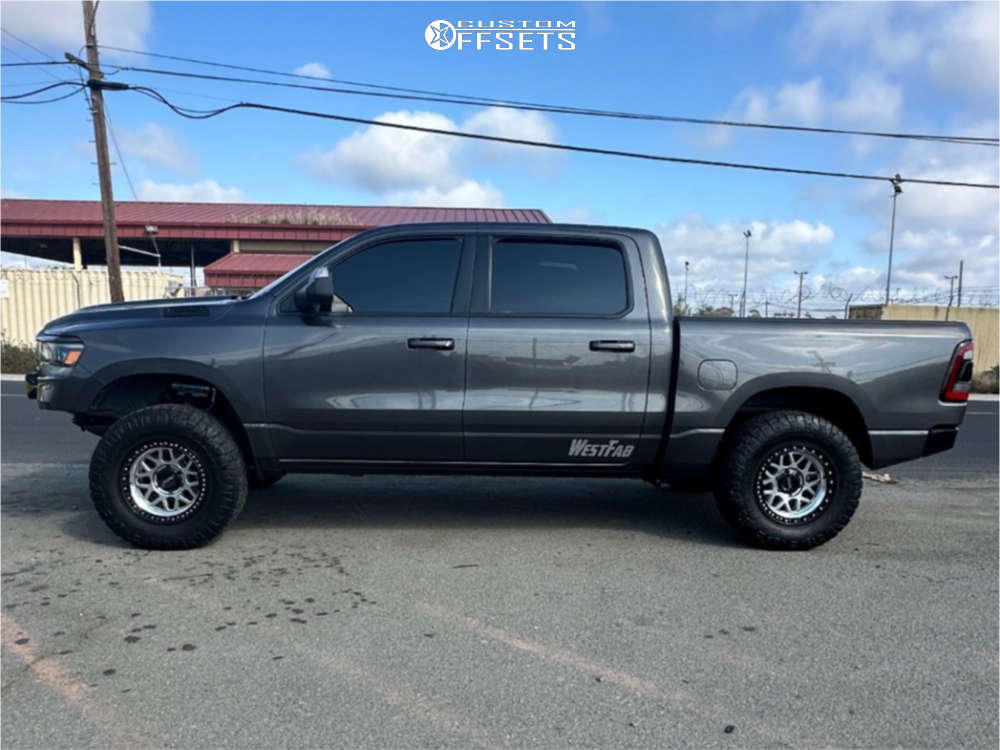 2020 Ram 1500 with 18x9 -12 KMC KM549 GRS and 295/70R18 Nitto Ridge ...