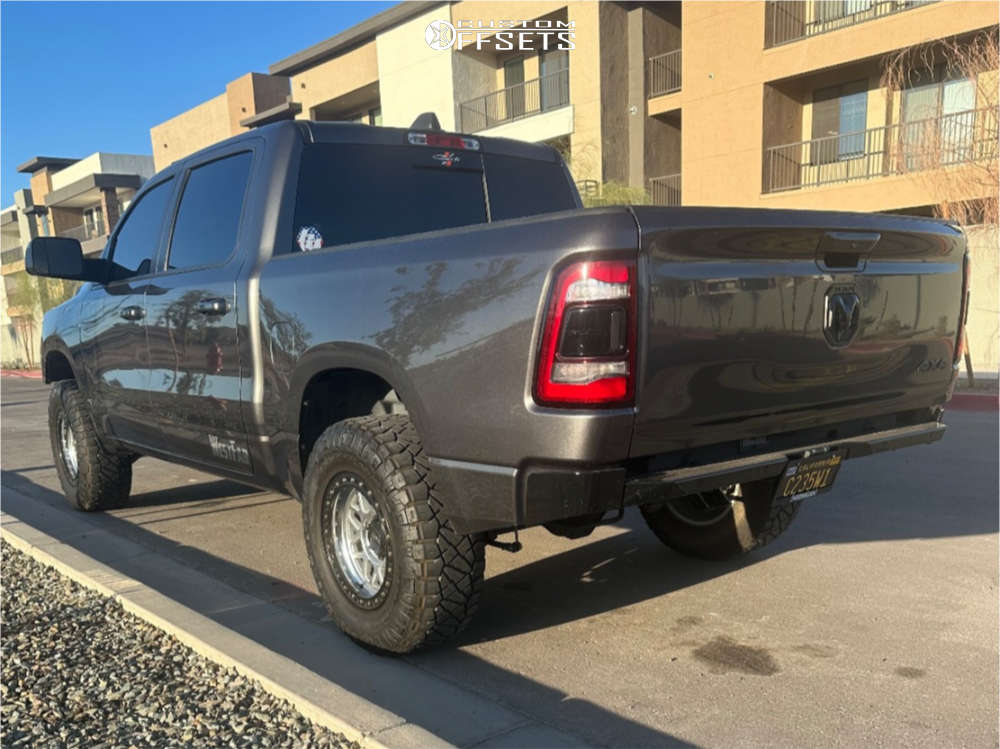 2020 Ram 1500 with 18x9 -12 KMC KM549 GRS and 295/70R18 Nitto Ridge ...