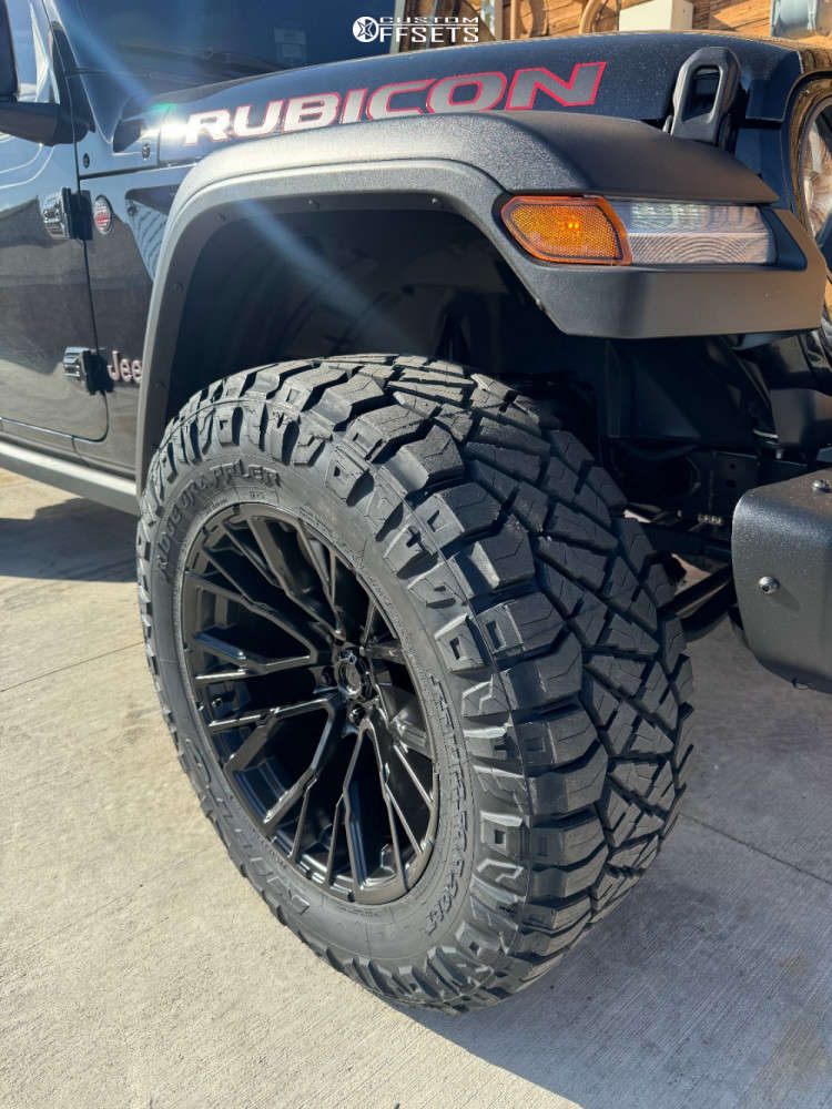 2024 Jeep Wrangler with 20x10 -18 Fuel Rebar 6 and 35/12.5R20 Nitto ...