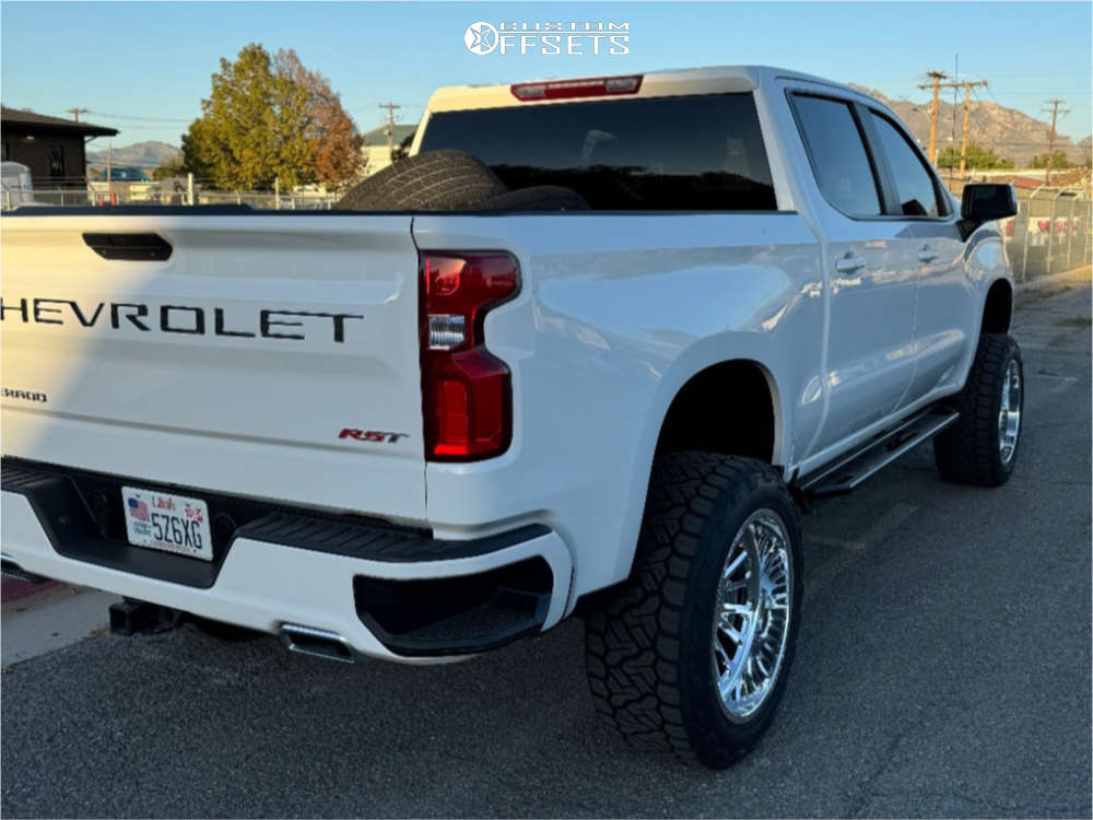2021 Chevrolet Silverado 1500 with 22x12 -44 KG1 Forged Victor and 35/ ...