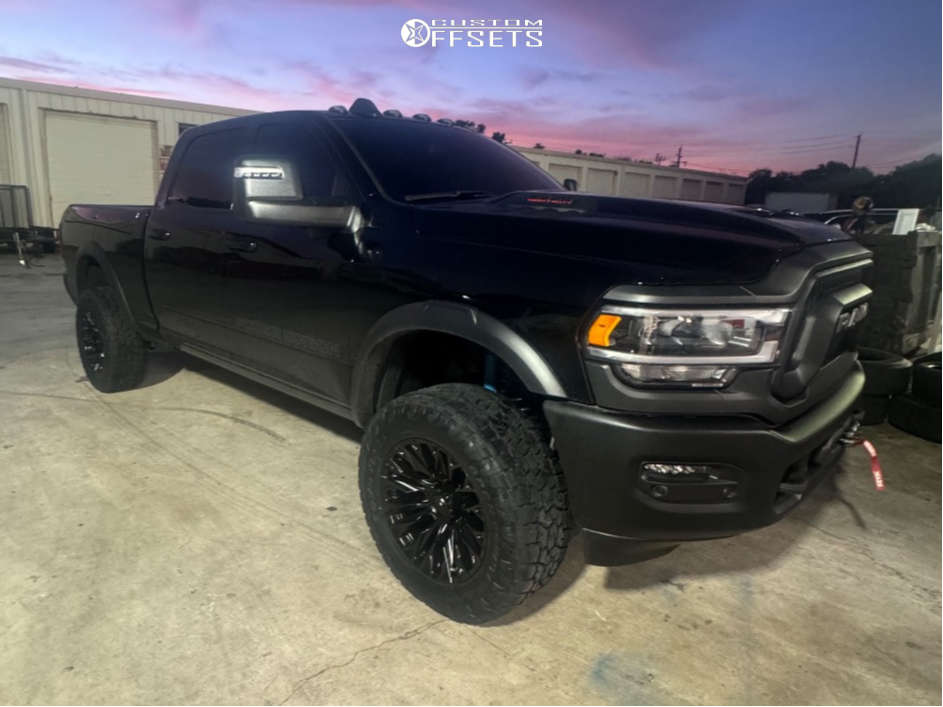 2024 Ram 2500 with 20x10 -18 Fuel Flame 8 and 35/12.5R20 Toyo Tires ...