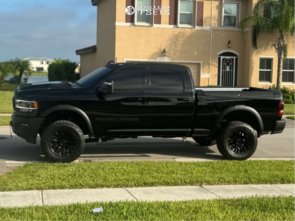 2024 Ram 2500 with 20x10 -18 Fuel Flame 8 and 35/12.5R20 Toyo Tires ...
