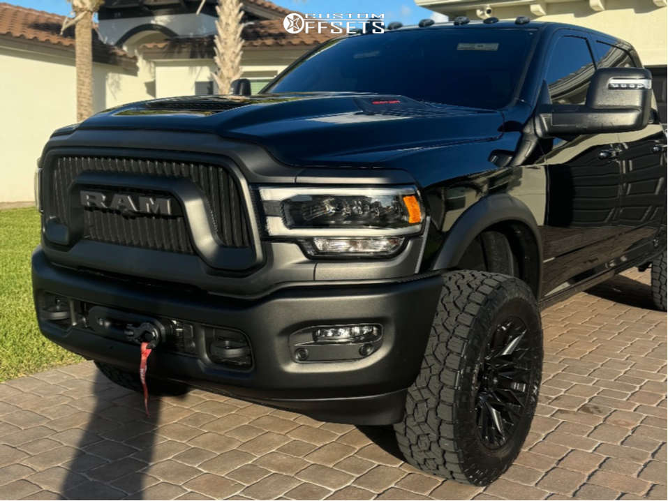 2024 Ram 2500 with 20x10 -18 Fuel Flame 8 and 35/12.5R20 Toyo Tires ...
