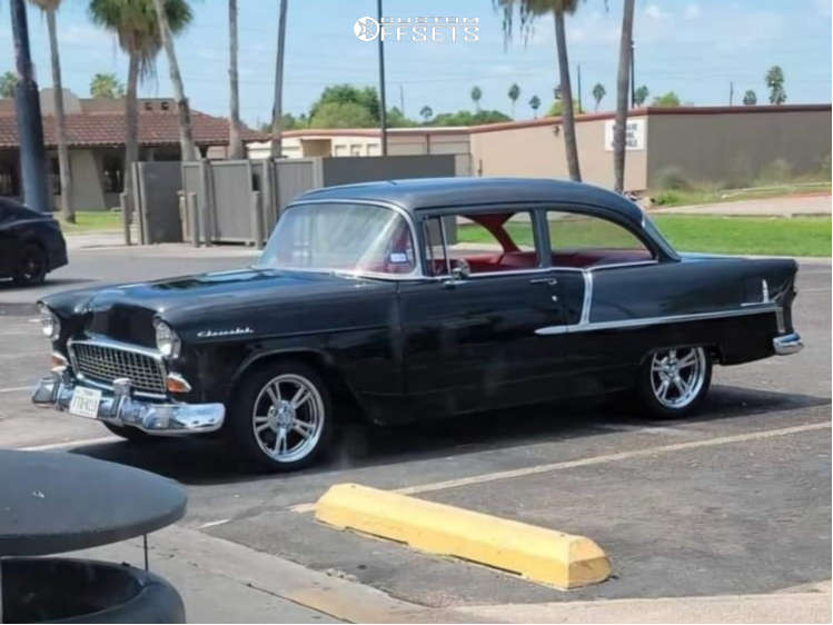 1955 Chevrolet Two-Ten Series with 17x7 0 Ridler 606 and 245/45R17 Vercelli Strada Ii and ...