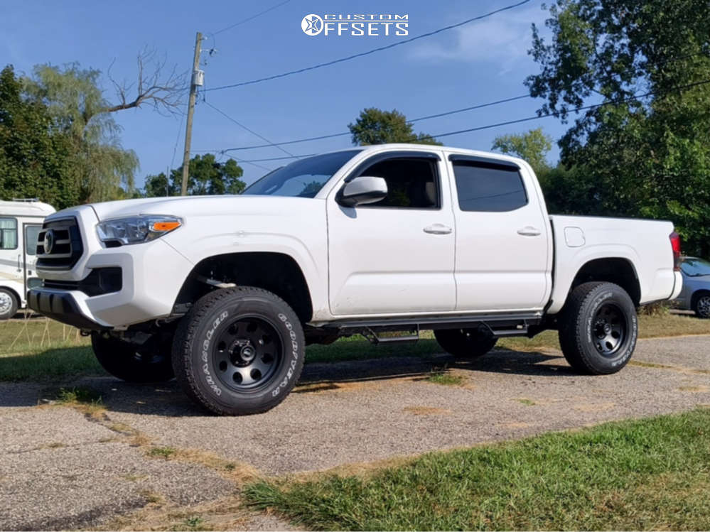 2023 Toyota Tacoma with 17x9 -12 American Racing Ikon and 255/70R17 ...