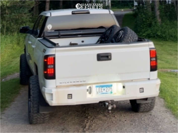 2015 Chevrolet Silverado 1500 with 20x12 -44 Hostile Fury and 33/12 ...
