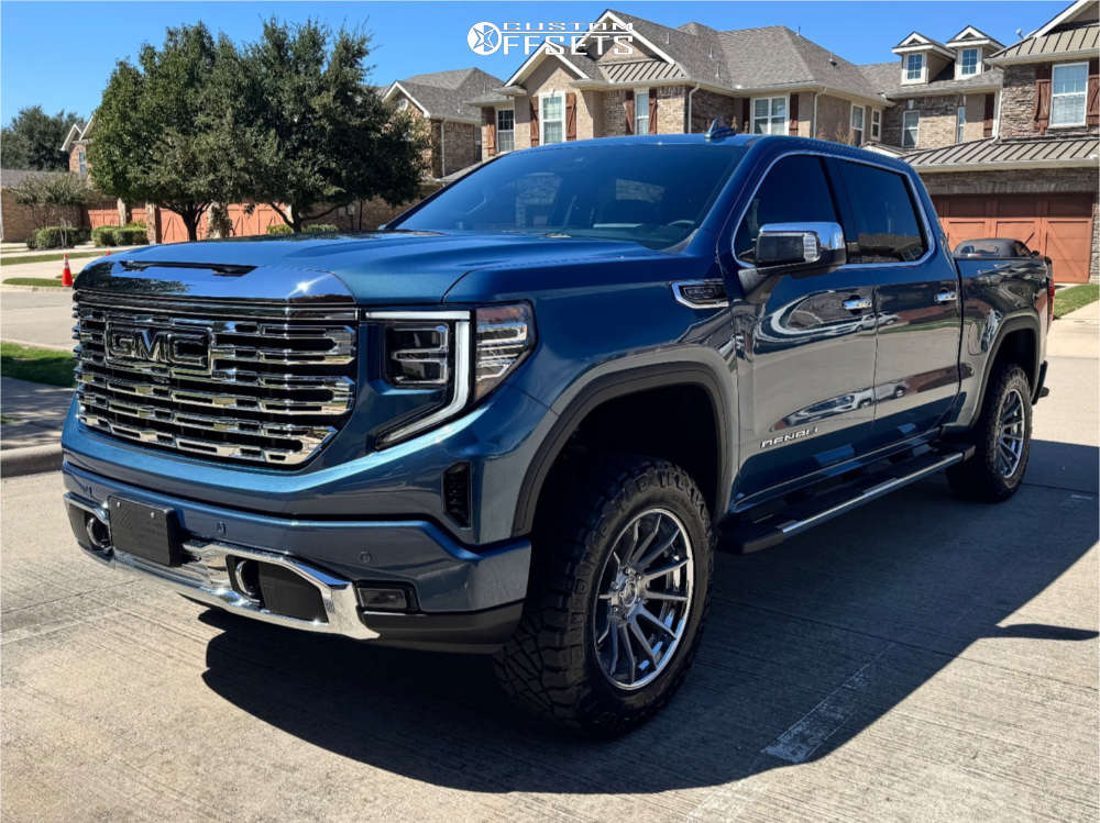2024 GMC Sierra 1500 with 20x9 1 Fuel Burn and 295/60R20 Nitto Ridge ...