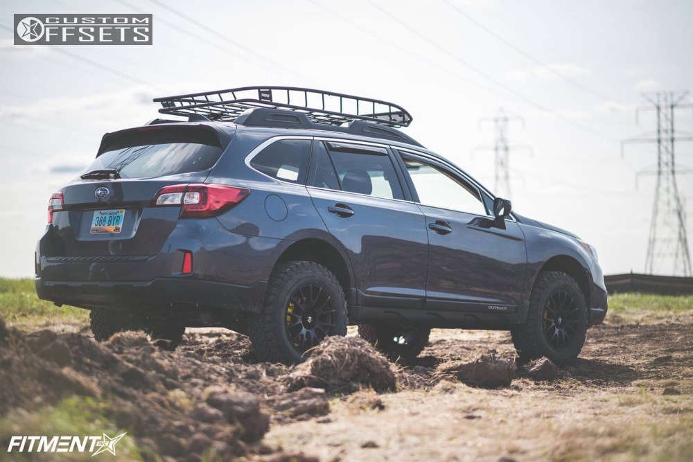 2017 Subaru Outback with 17x8 45 Motegi Mr118 and 225/25R17 BFGoodrich ...