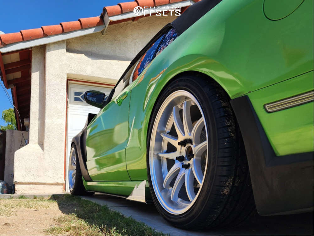 2014 Ford Mustang with 19x9.5 30 Aodhan Ds02 and 265/35R19 Lexani Lx ...