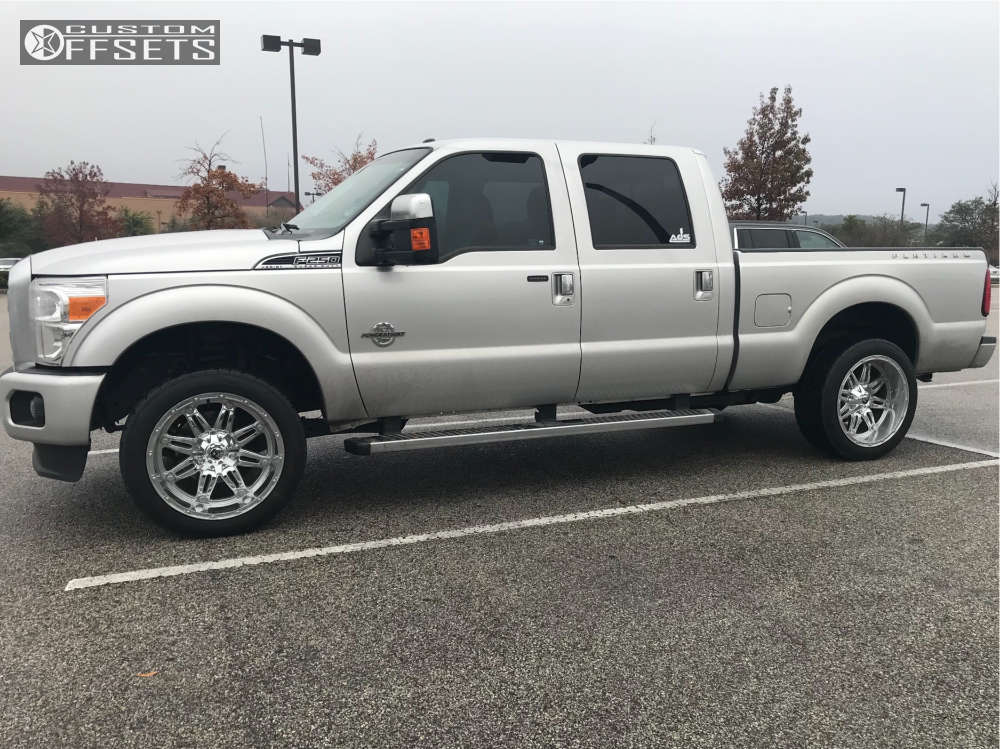 2013 Ford F-250 Super Duty with 22x11 -24 Fuel Hostage and 305/45R22 ...