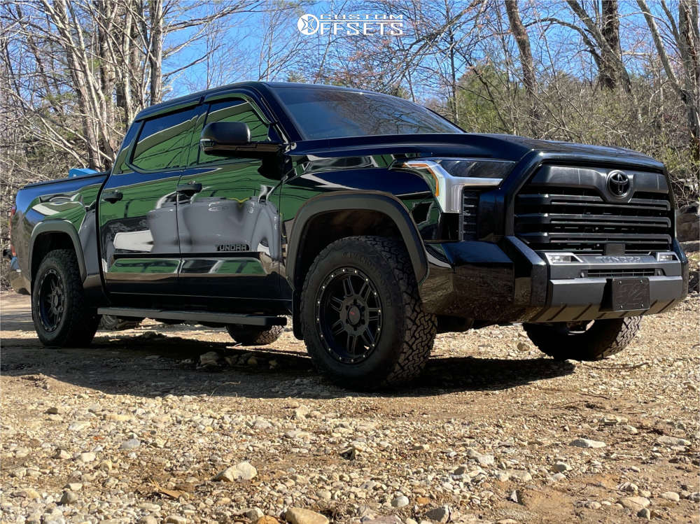 2023 Toyota Tundra with 18x9 12 DX4 Rebel and 265/75R18 Venom Power Terra Hunter X/t and Stock ...