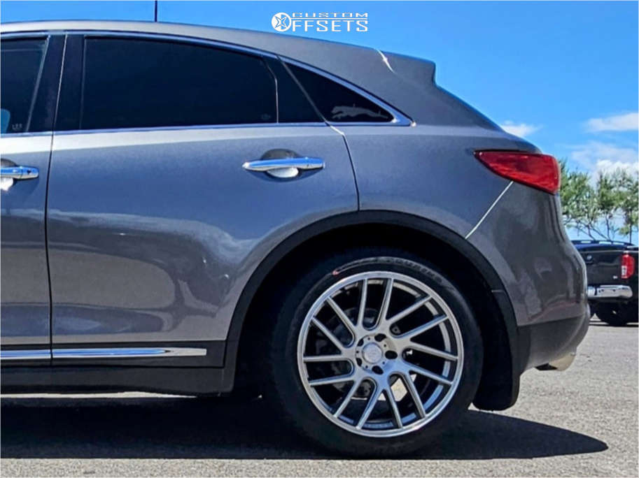 2013 INFINITI FX37 with 20x10 40 Anovia Elder and 265/45R20 Continental ...