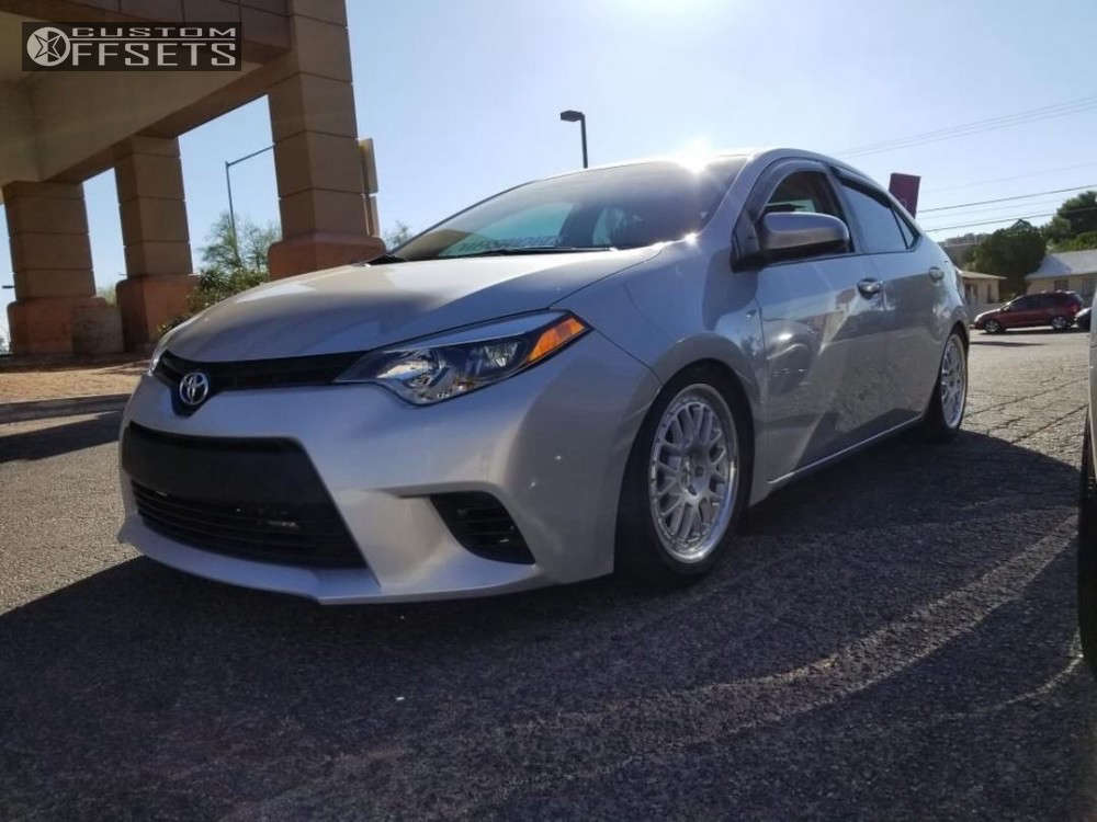 2016 Toyota Corolla with 17x8 32 TSW Valencia and 225/45R17 Sumitomo ...