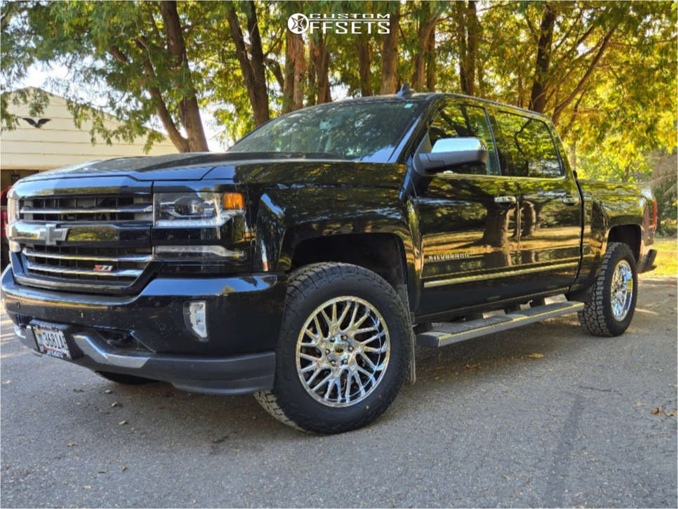 2016 Chevrolet Silverado 1500 with 20x9 12 Vision Brawl and 275/65R20 ...
