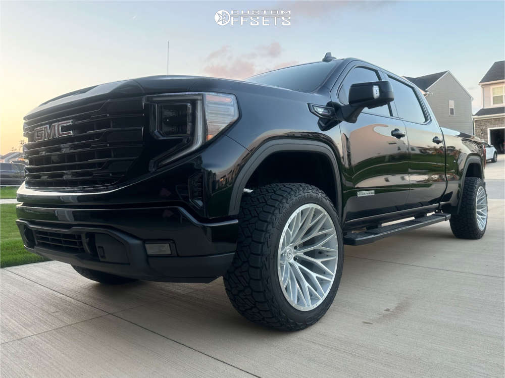 2022 GMC Sierra 1500 with 22x12 -44 TIS 566bsm and 315/45R22 Nitto ...