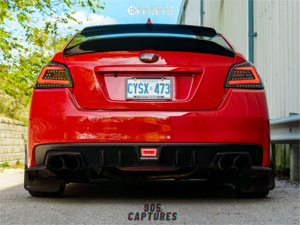 2021 Subaru WRX with 18x9.5 38 Kansei Roku and 245/40R18 Firestone ...