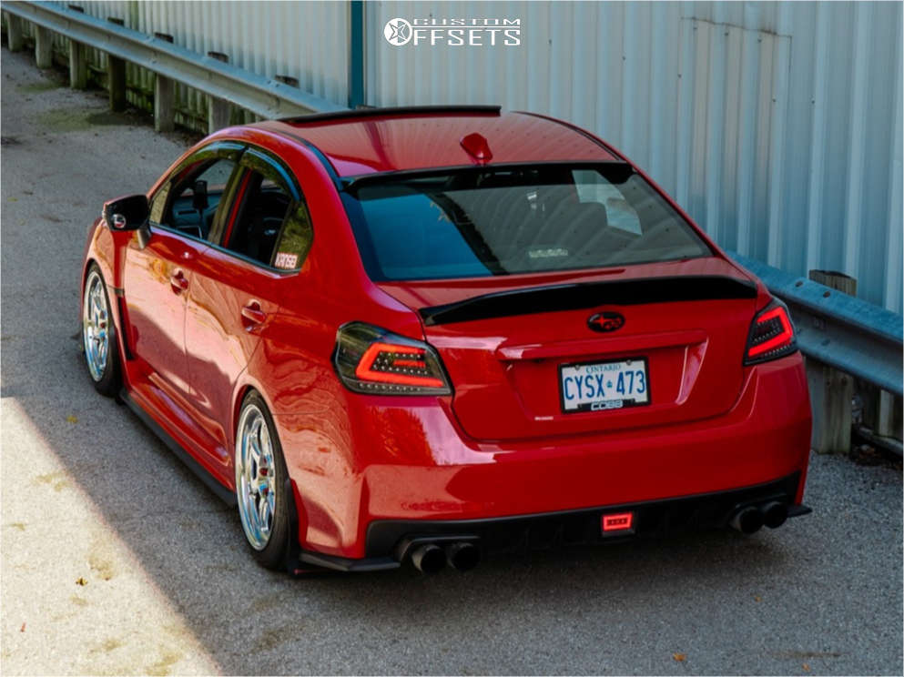 2021 Subaru WRX with 18x9.5 38 Kansei Roku and 245/40R18 Firestone ...