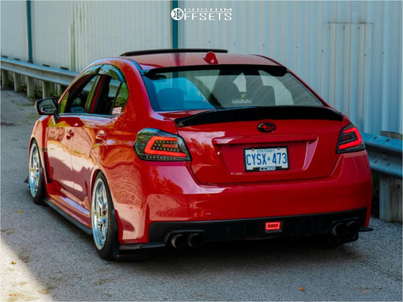 2021 Subaru WRX with 18x9.5 38 Kansei Roku and 245/40R18 Firestone ...